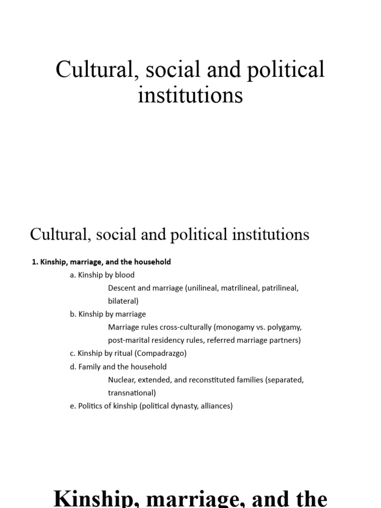 Understanding Kinship and Family Structures | PDF | Social Science