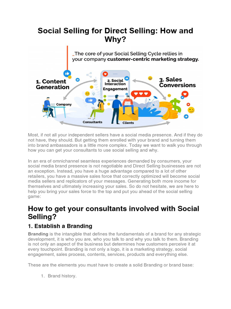 Social Selling Strategies for Direct Sales | PDF | Brand | Popular ...