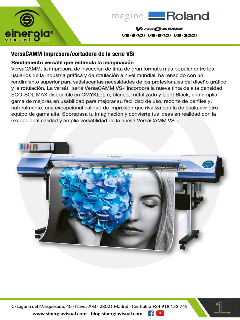 PLOTTER-VERSACAMM-VS540I | PDF | Color | Impresora (Computación)
