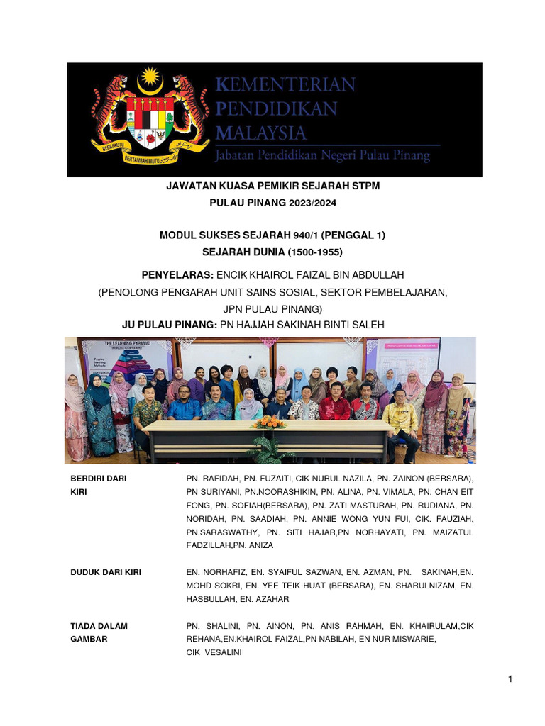 Modul PP Sejarah | PDF