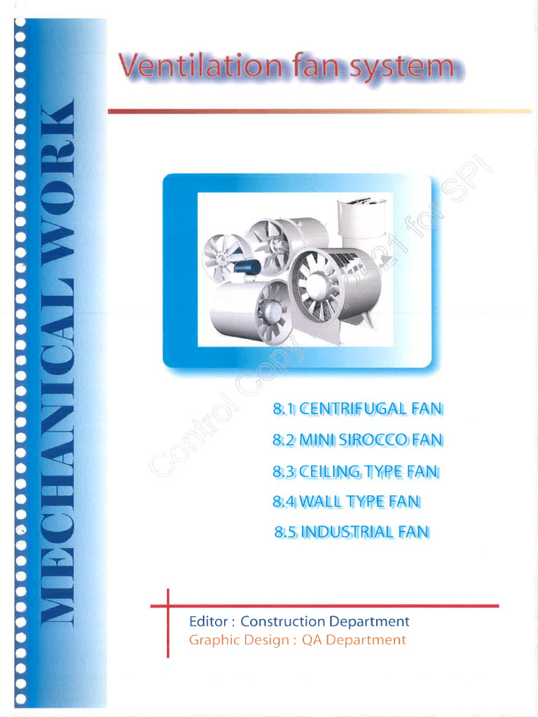Volume 8 - Ventillation Fans | PDF