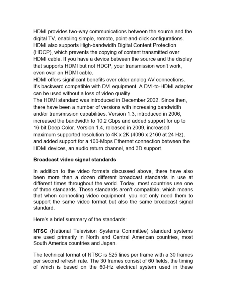 Broadcast Standards | PDF