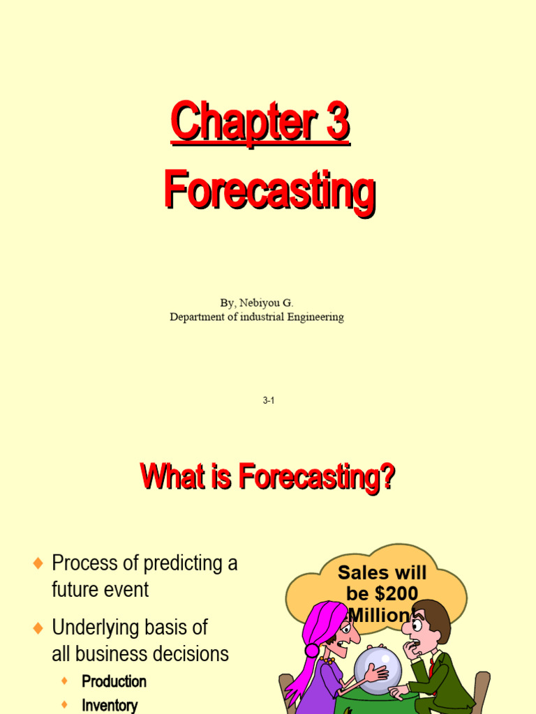 CH 03 - Forecasting | PDF