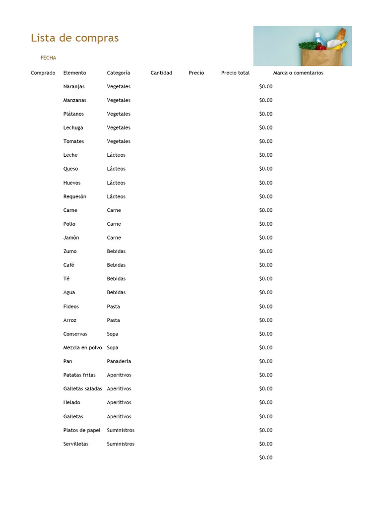 Listas de Compras1 | PDF