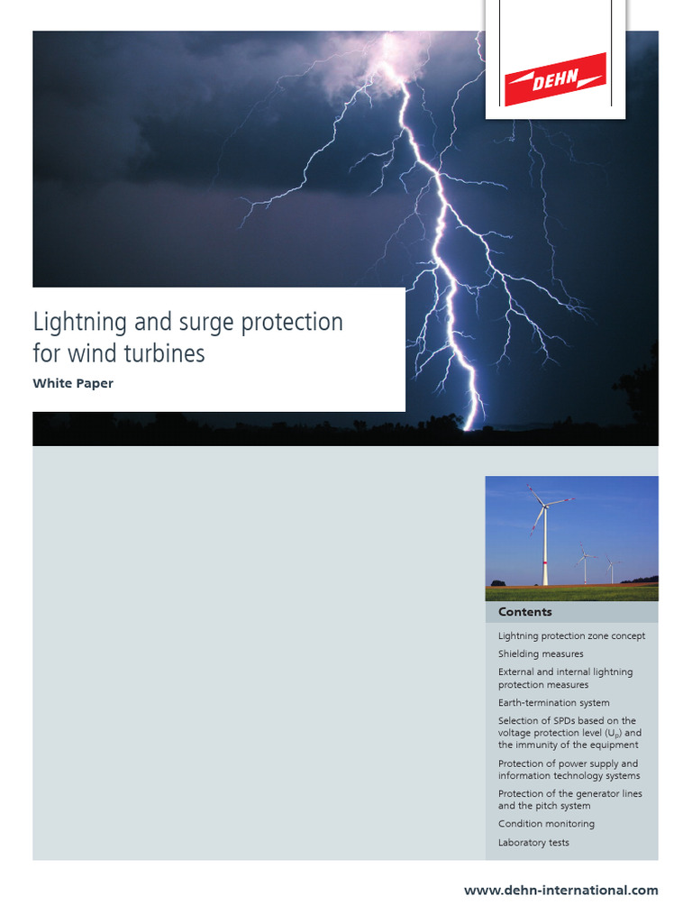 Lightning Surge Protection Wind Turbines wpx023 e | PDF