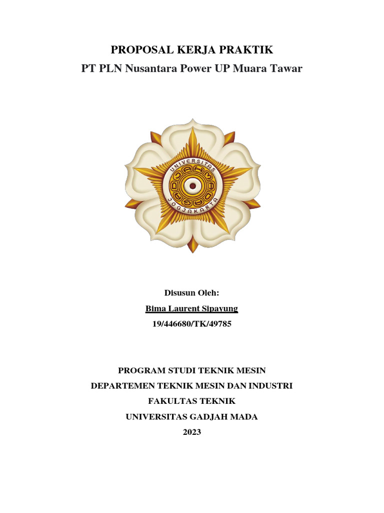 Proposal KP PLTU Muara Tawar | PDF | Karier & Perkembangan