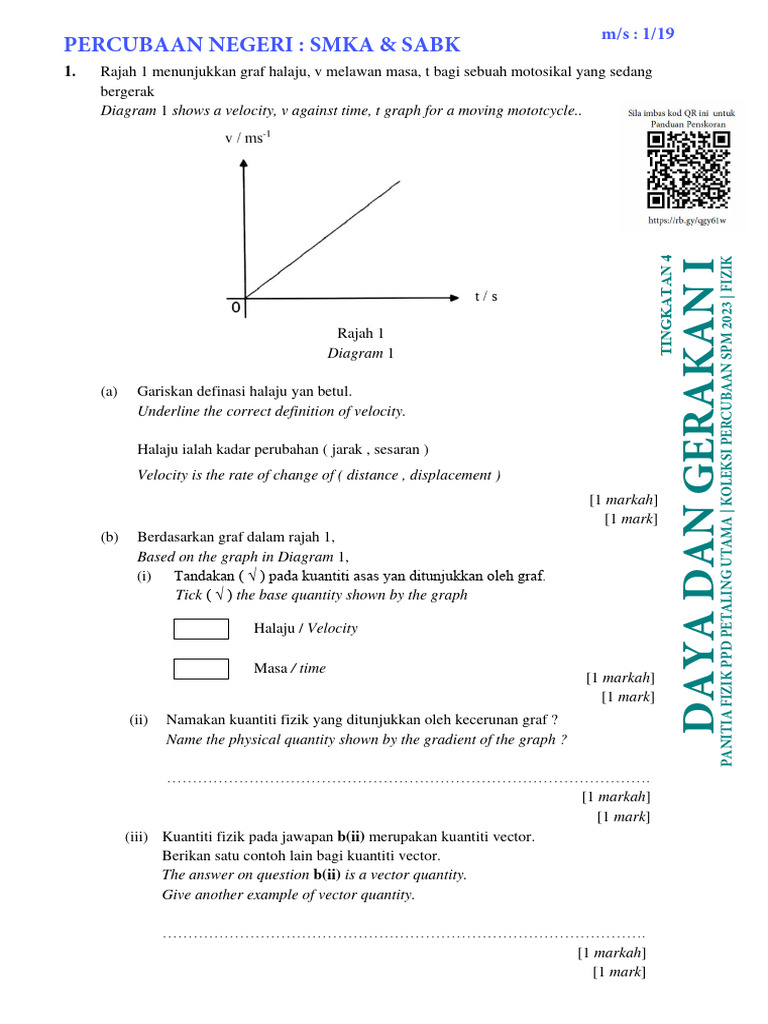 Percubaan Negeri: Smka & Sabk | PDF