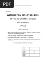 Gauss Contest: Grade 8 | PDF | Mathematics | Elementary Mathematics