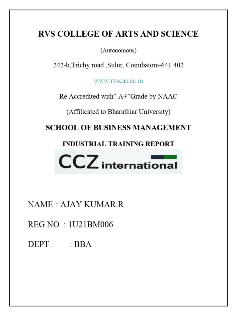 Ajay Internship Report | PDF | Dyeing | Yarn