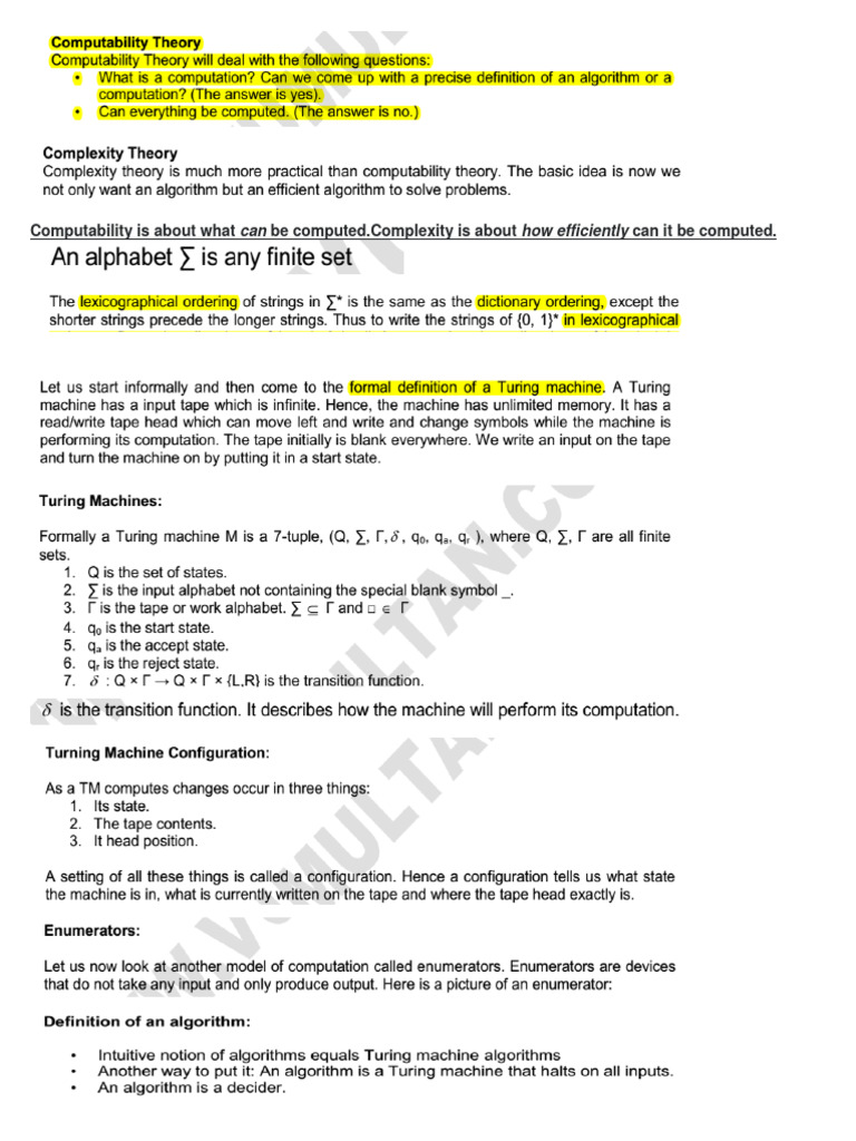 Transition Tables in Computability Theory | PDF