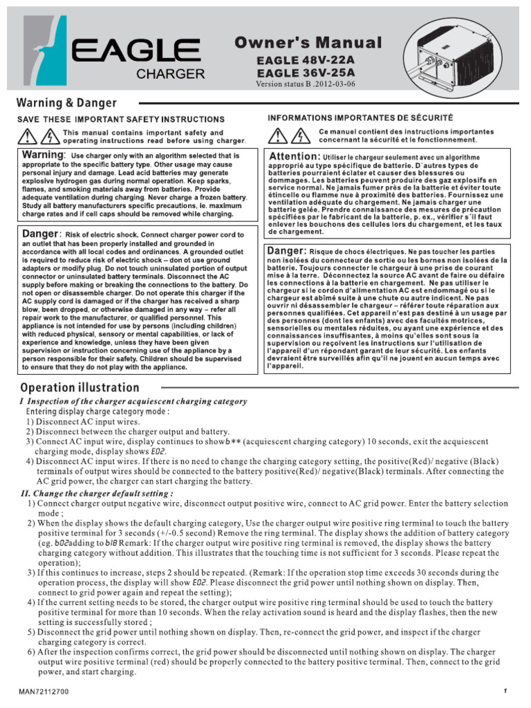 Eagle Charger User Manual | PDF