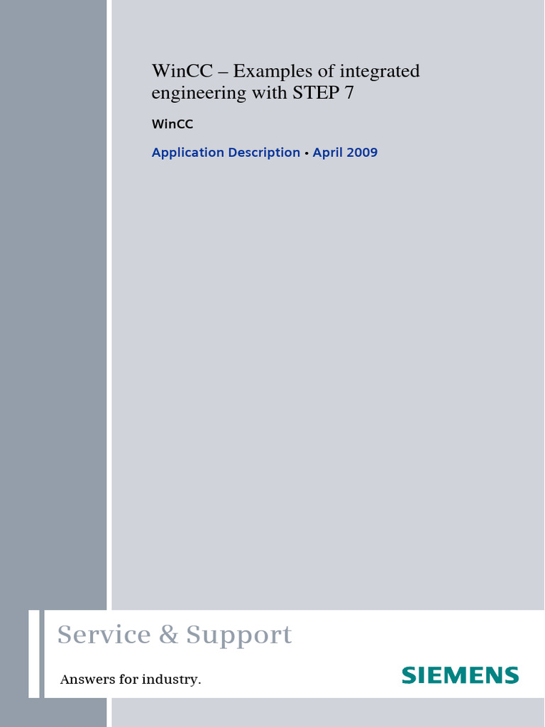 Wincc Integrated Engineering S7 | PDF
