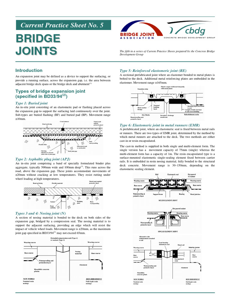 CBDG Bridge Joints | PDF