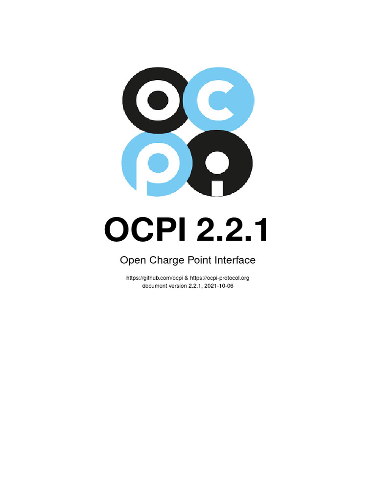 OCPI 2.2.1 Specification Overview | PDF | Computers | Technology ...