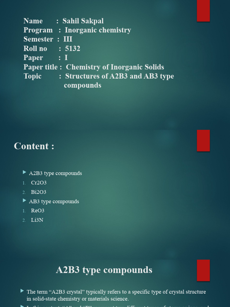 5132 Msc-II Ic Sem-III Paper I | PDF | Crystal Structure | Chemical ...