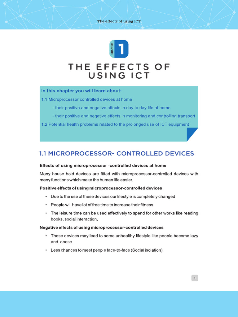ICT Grade 9 - Unit1&2 | PDF