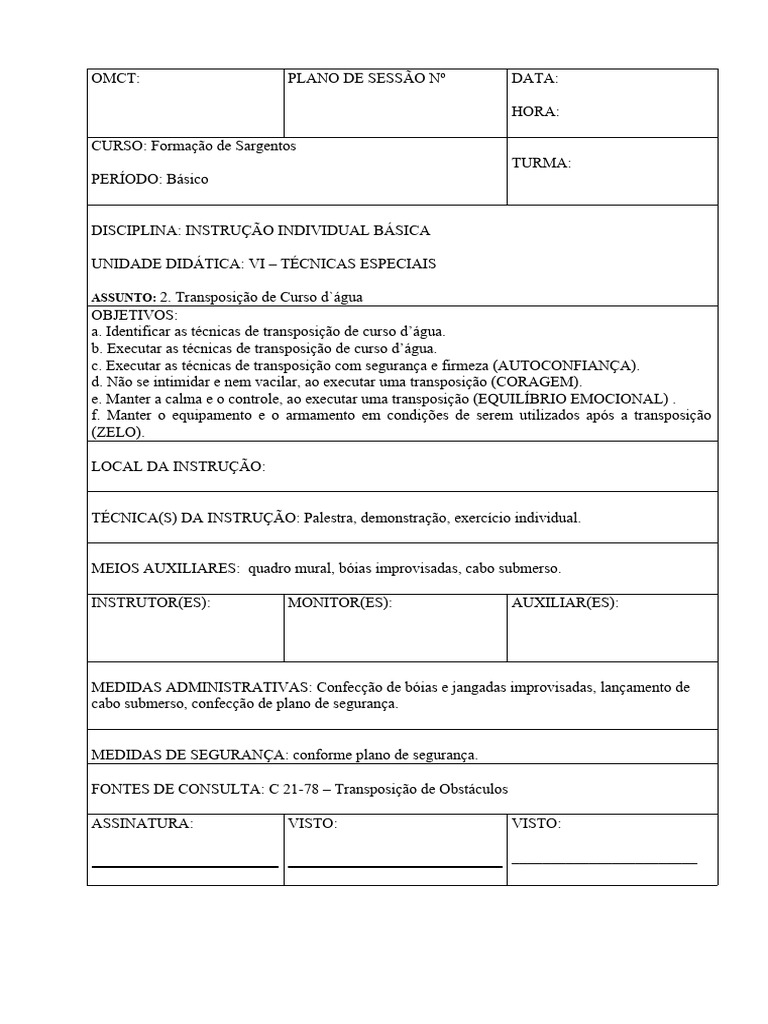 Plano de Sessao - UD VI - As 2 | PDF