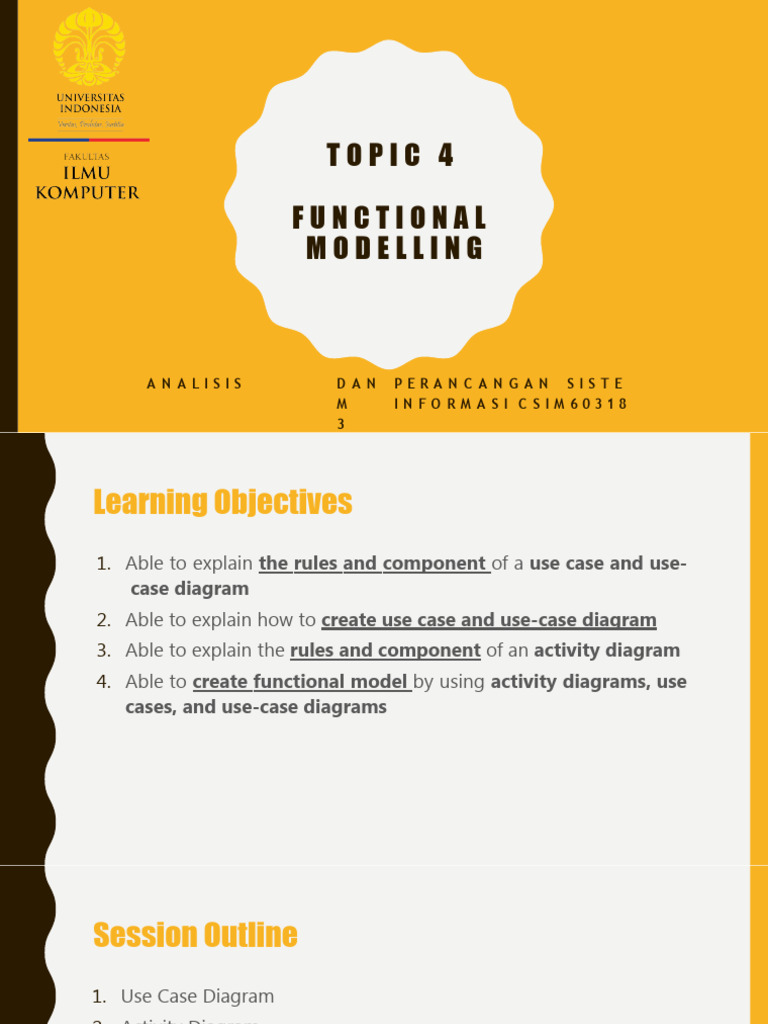 Functional Modeling Pdf Use Case Conceptual Model