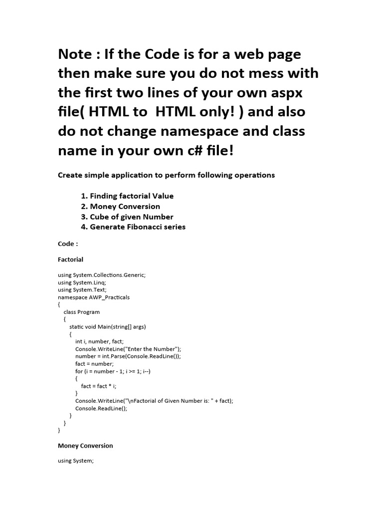 FactFiboCube and Calender | PDF | C Sharp (Programming Language) | Software