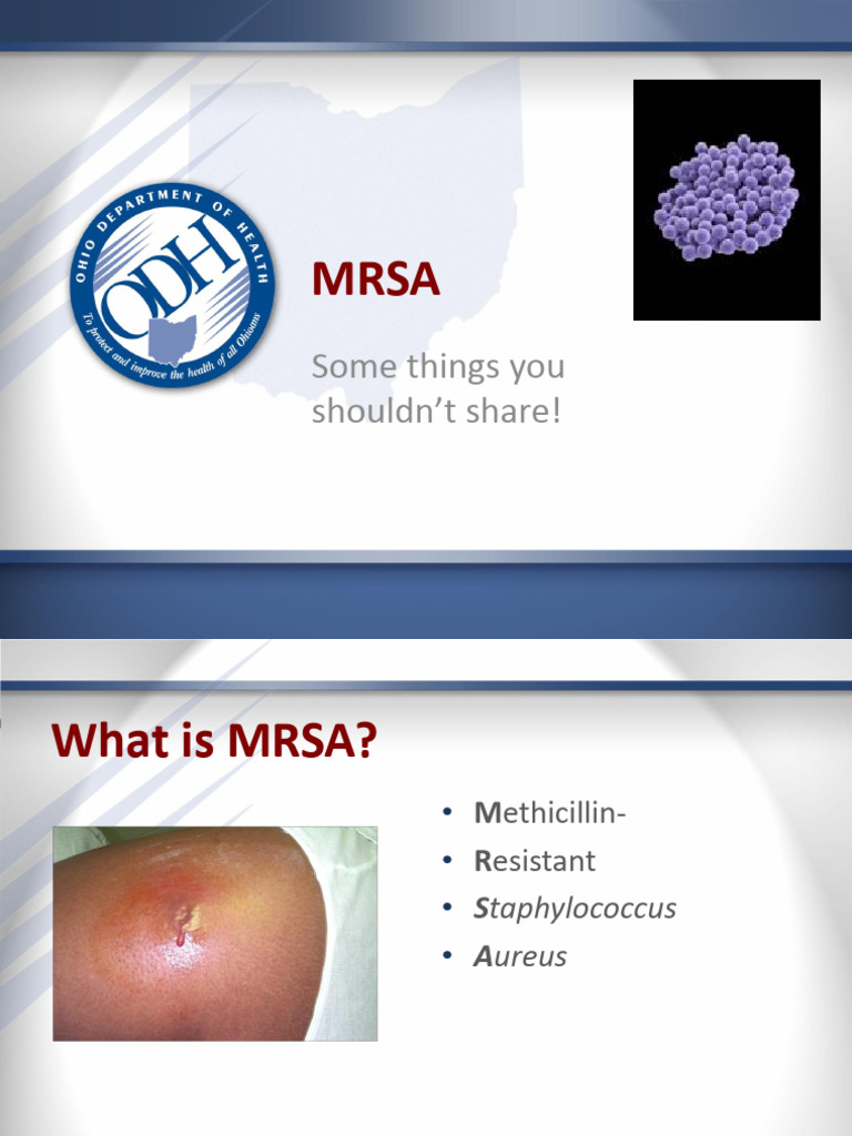 MRSA Training For Student, Families and School Staff PPT | Download ...