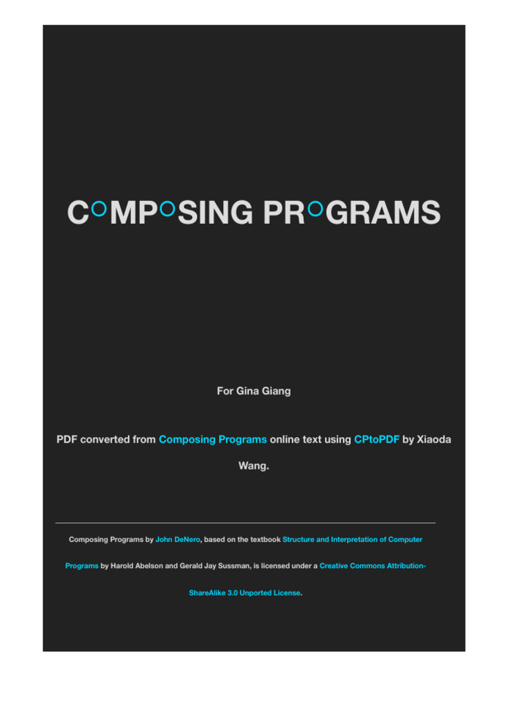Composing Programs | PDF