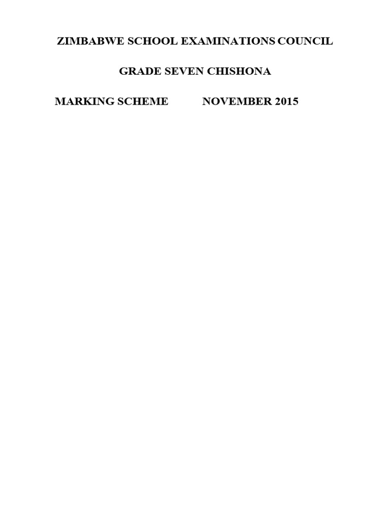 GR 7 Shona QN Papers | PDF | Languages | Foreign Language Studies