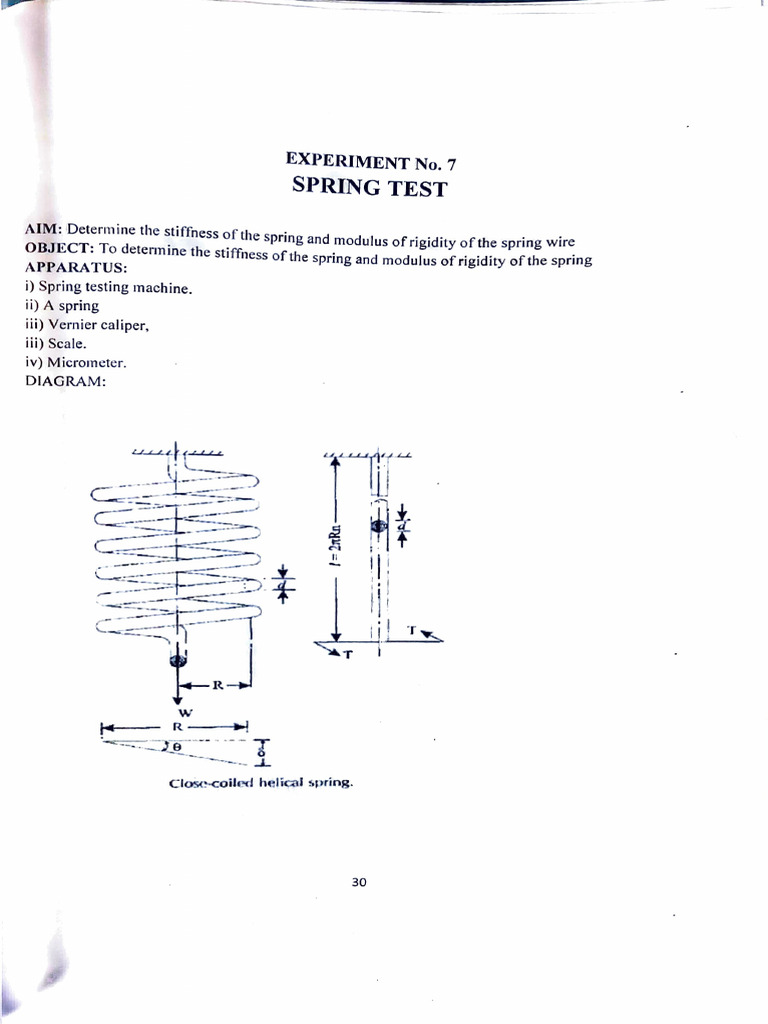 Spring Test | PDF | Stiffness | Young's Modulus