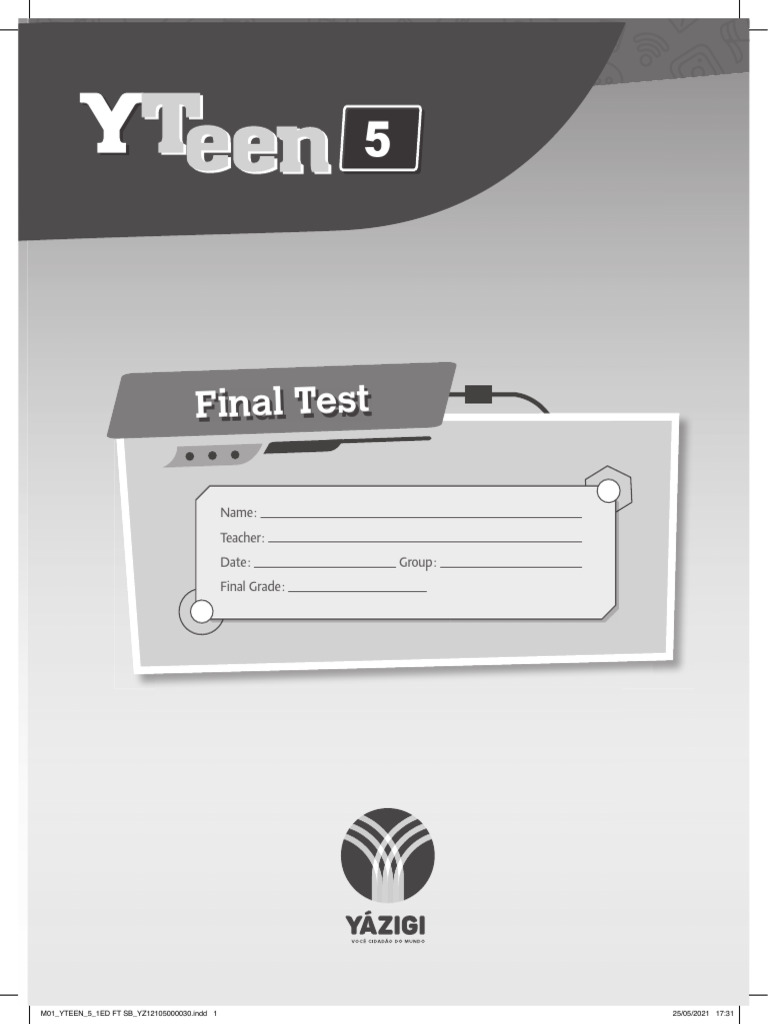 Yteen 5 1ed SB Final Exam | PDF