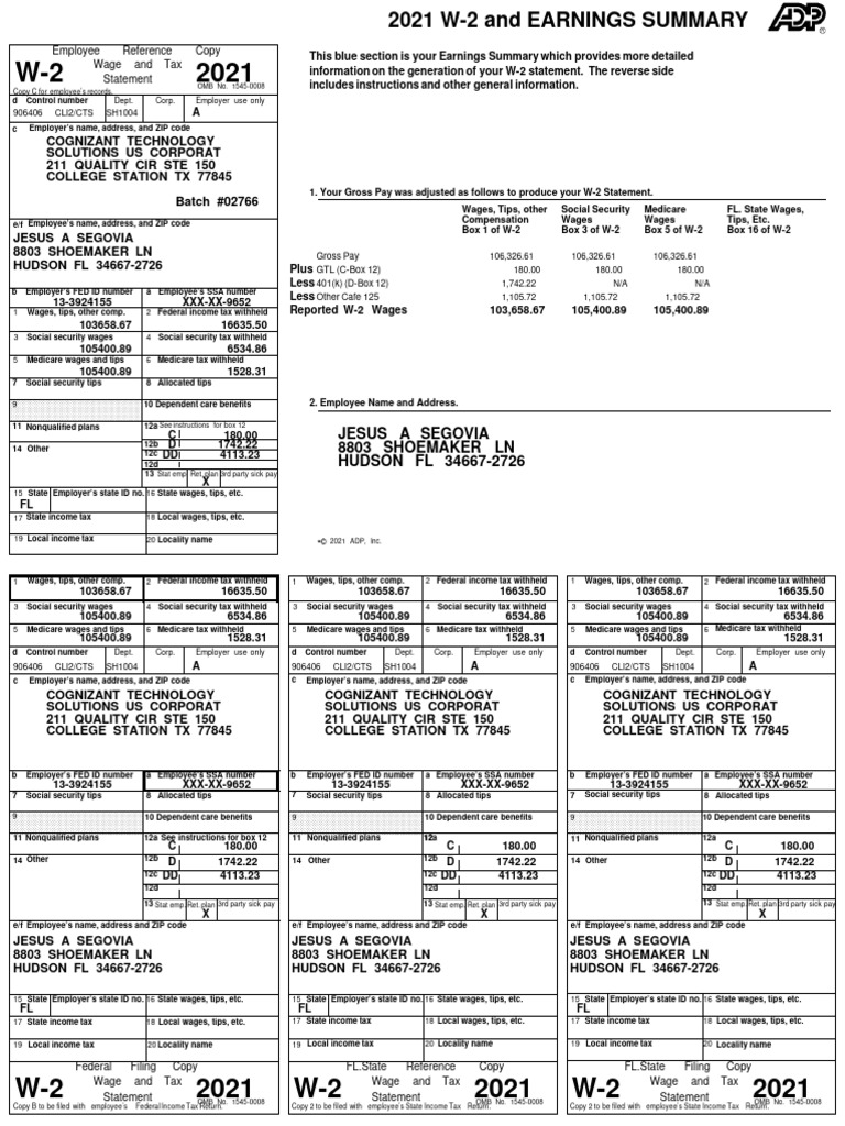 Employee Tax Document Guide | PDF | Irs Tax Forms | Income Tax In The ...