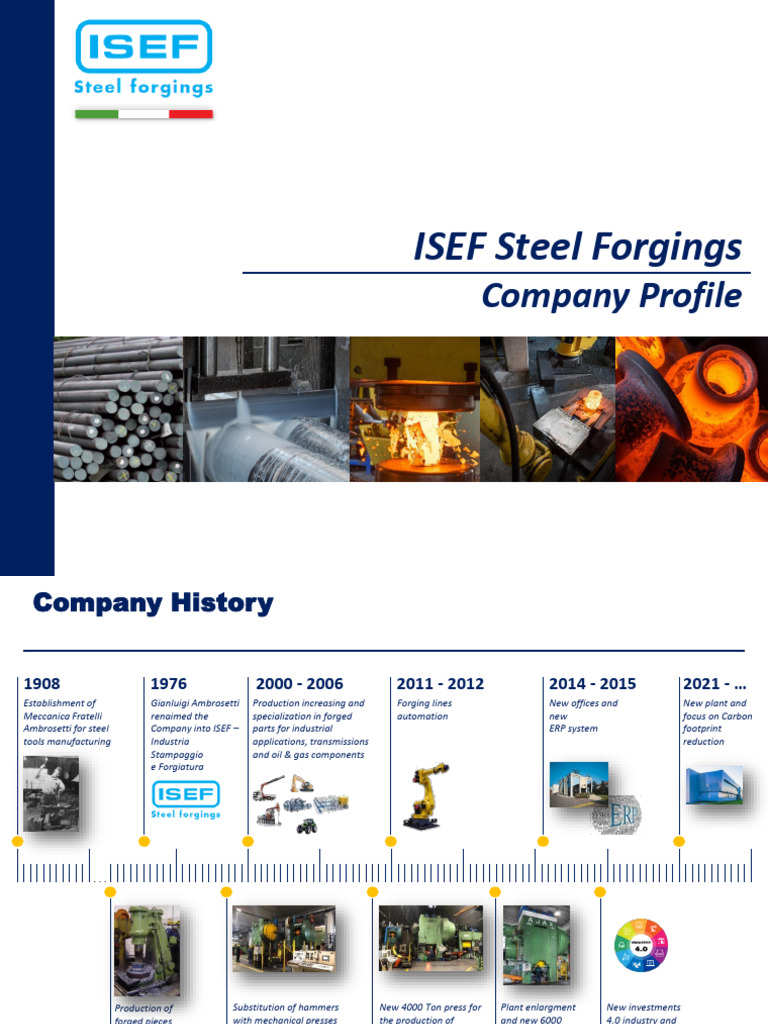 ISEF - Company Profile - ENG - 2023 | PDF | Forging | Axle