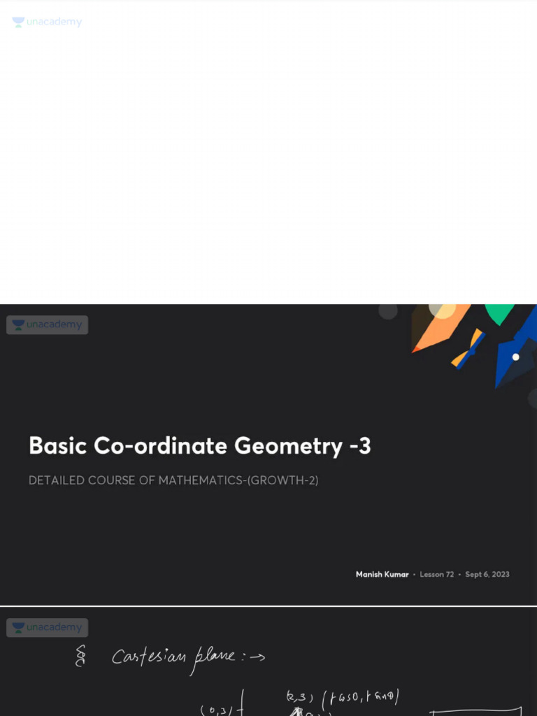 Basic Coordinate Geometry 3 With Anno | PDF