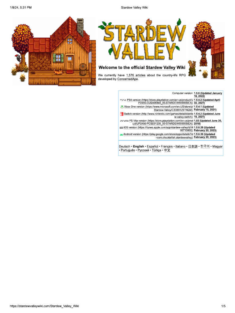 Stardew | PDF