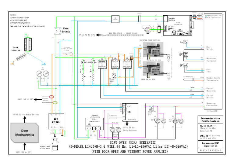 04 - Oven Electrical Schematic | PDF | Equipment | Electrical Engineering