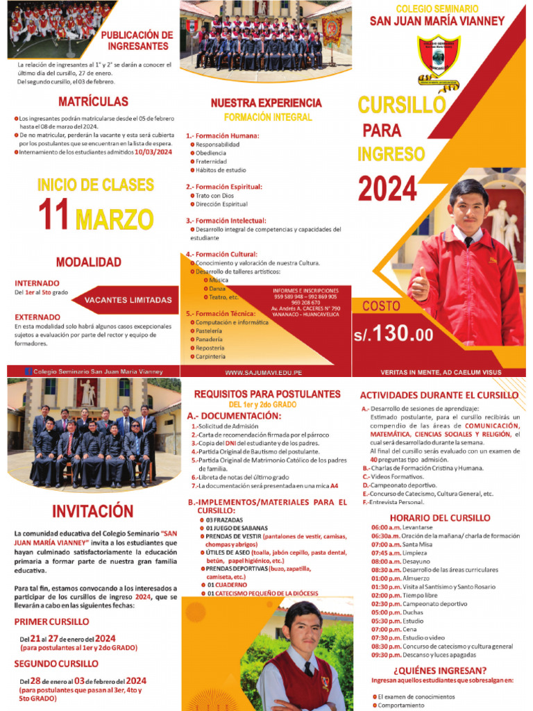 1.triptico Cursillo 2024 | PDF