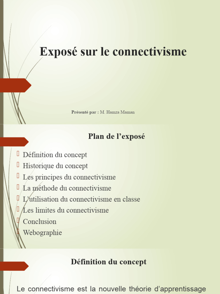 Presentation Sur Le Connectivisme VF | PDF | Sciences sociales ...