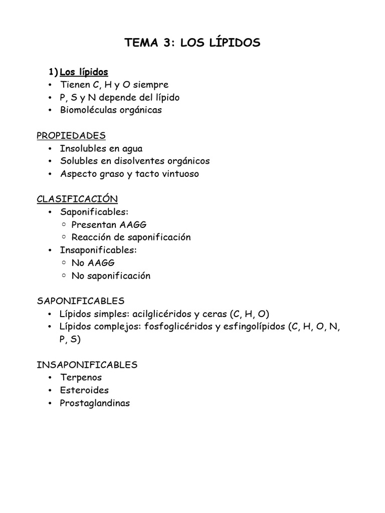 Tema 3 Los Lípidos Paula Robles Jodar 2batc | PDF | Lípido | Química