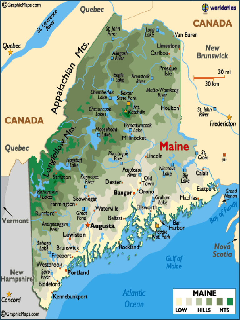 Maine Maps & Facts | PDF