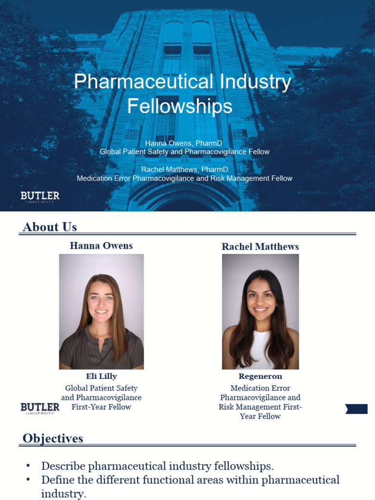 Pharmaceutical Industry Fellowships | PDF