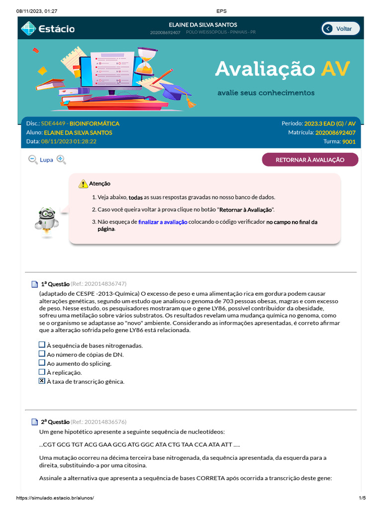 Bioinformatica pdf6 | PDF