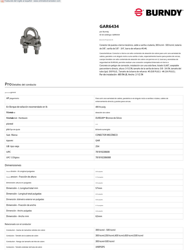 TDT-Conector de Cobre U-BOLT | PDF