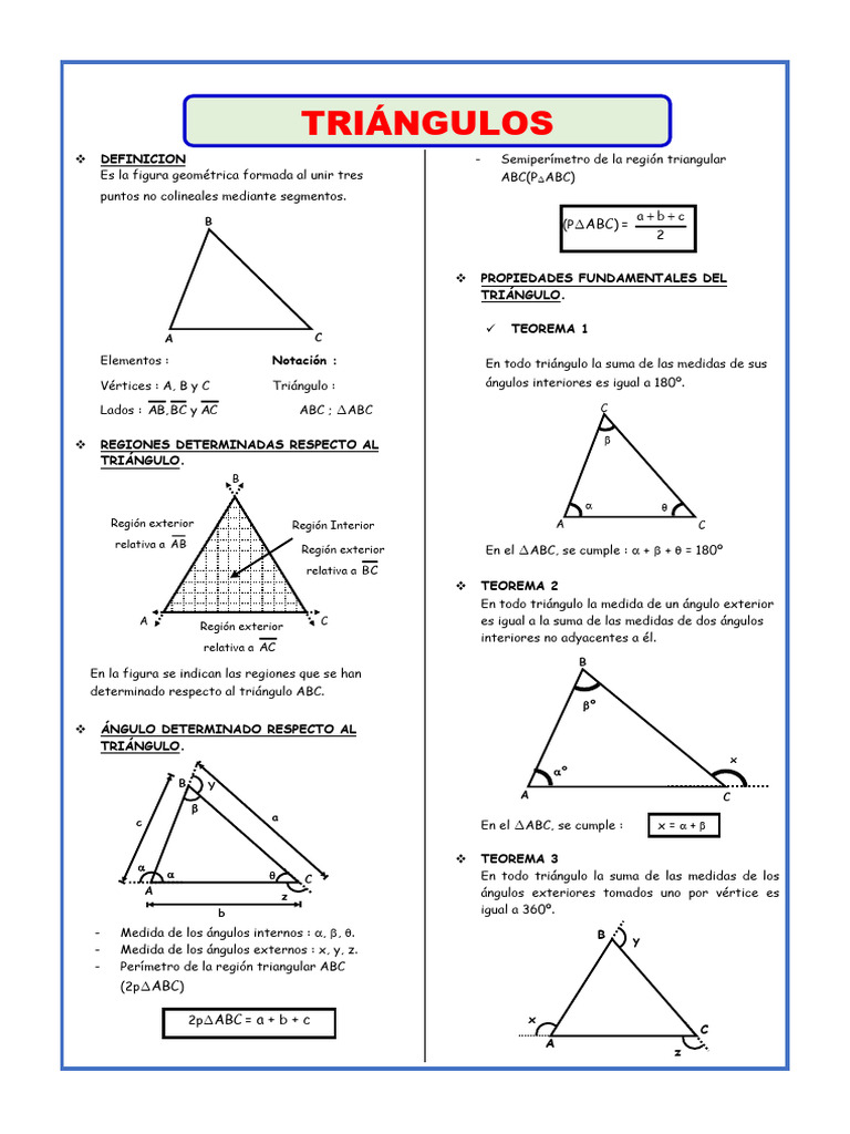 Triangulo Pdf Triángulo Geometría Euclidiana