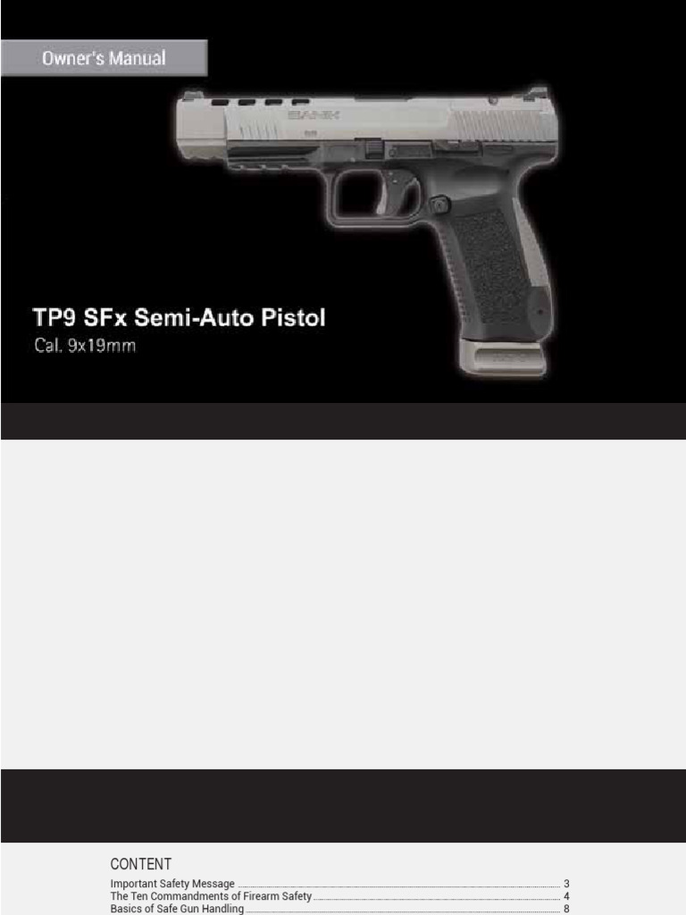 Dokumen - Tips - tp9 SFX User Manual N Alima 03 30 Canik tp9 SFX Exploded View and Parts | PDF