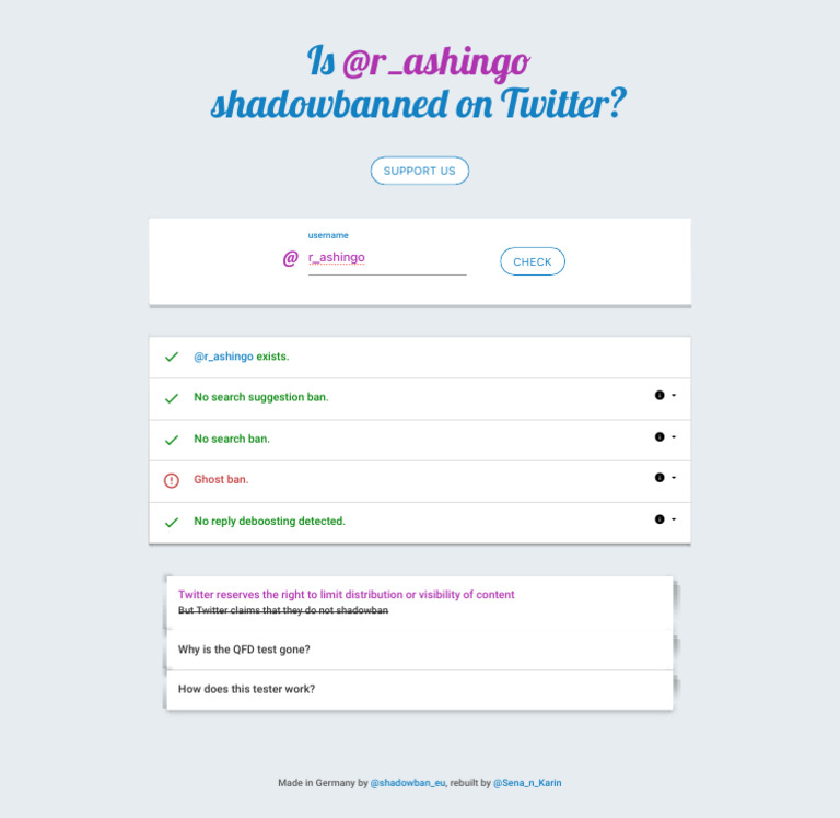 Twitter Shadowban Test | PDF