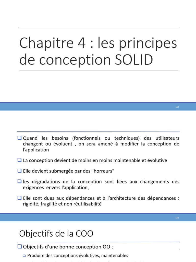 Chapitre4 PrincipesSOLID | PDF