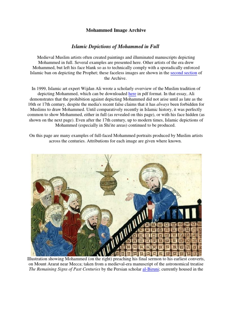 Islamic Art: Depictions of Mohammed | PDF | Muhammad | Abrahamic Religions