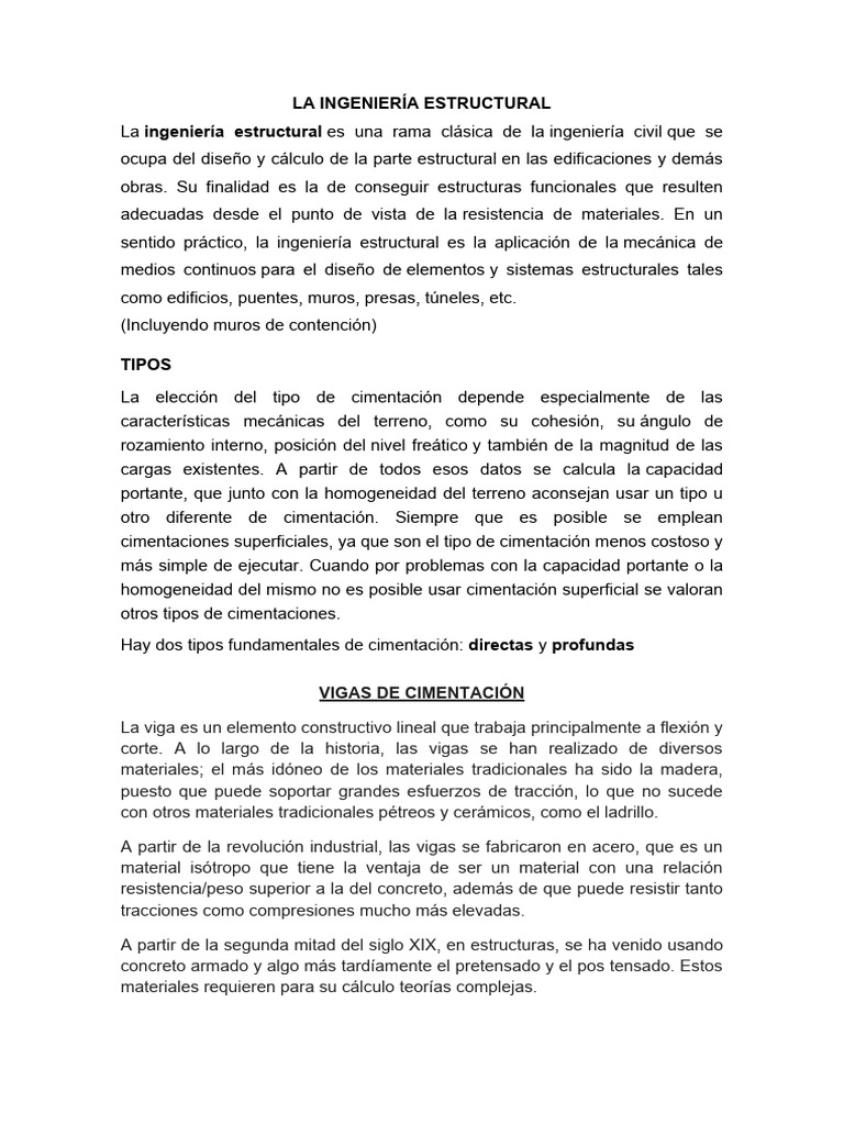 La Ingenieria Estructural | PDF