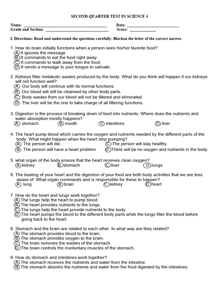 PT - Science 4 - Q2 | PDF