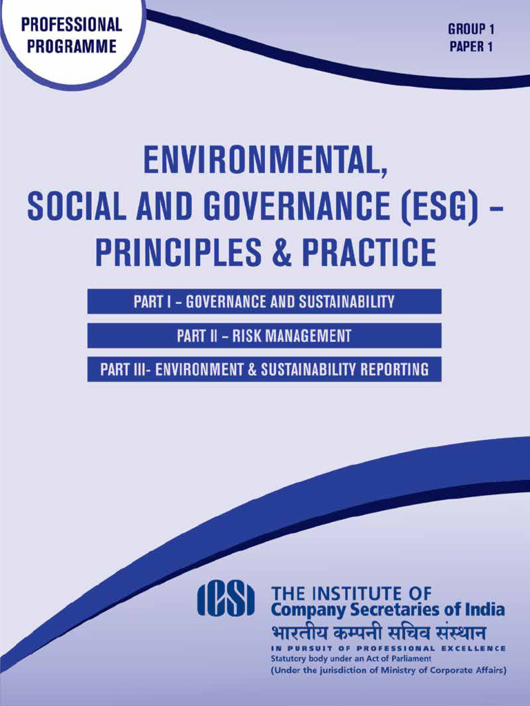ESG | PDF | Corporate Social Responsibility | Governance