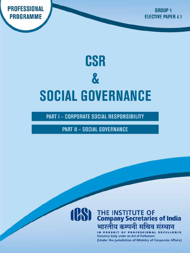 CSR Open | PDF | Corporate Social Responsibility | Governance