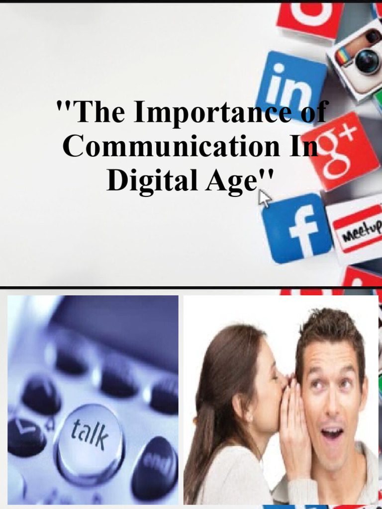 ''The Importance of Communication in Digital Age'' | Download Free PDF ...